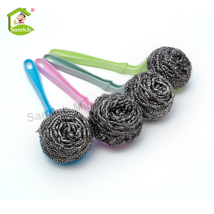 Replaceable Substitute Cleaning Ball Handle Dish Steel Wire Scourer ...