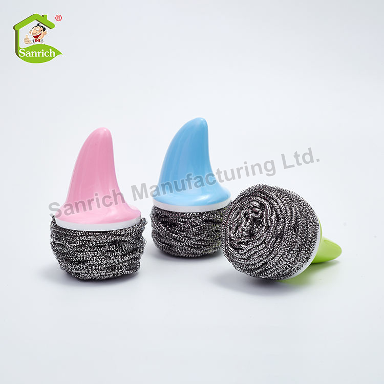 Reusable Dish Scrubbers Cleaning Brush Stainless Steel Washing Up Mesh ...
