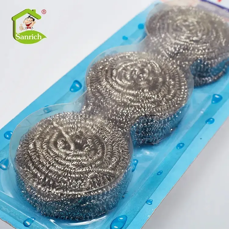 Kitchen Cleaning Stainless Steel Wire 410 Pot Scourer Ball 15g - Buy ...