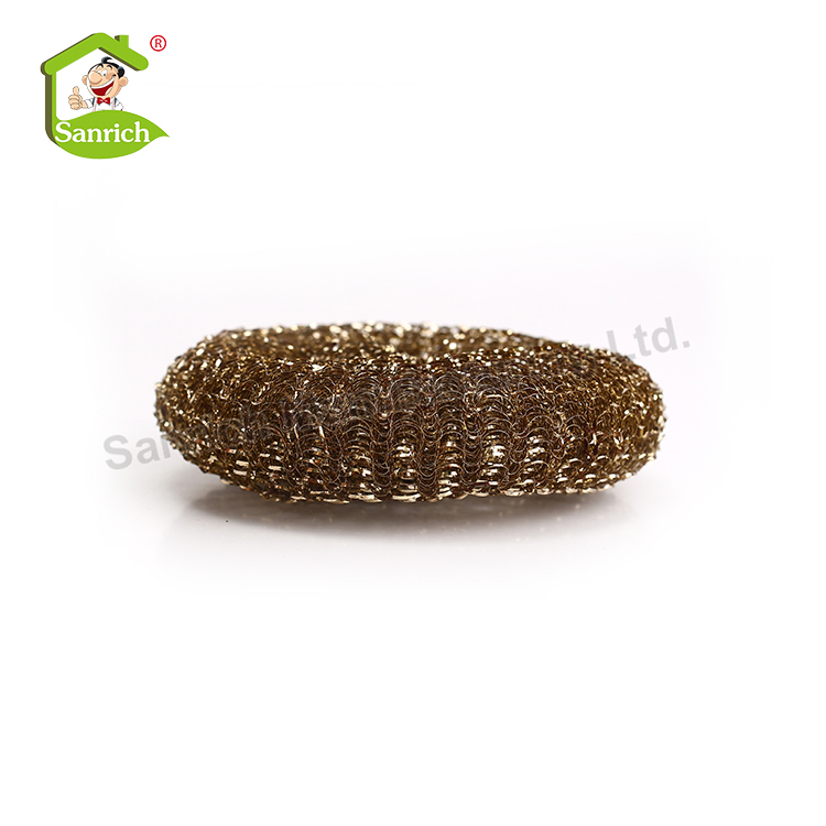 Wholesale Kitchen Washing Dish Cleaning Ball Copper Plated Brass Mesh ...